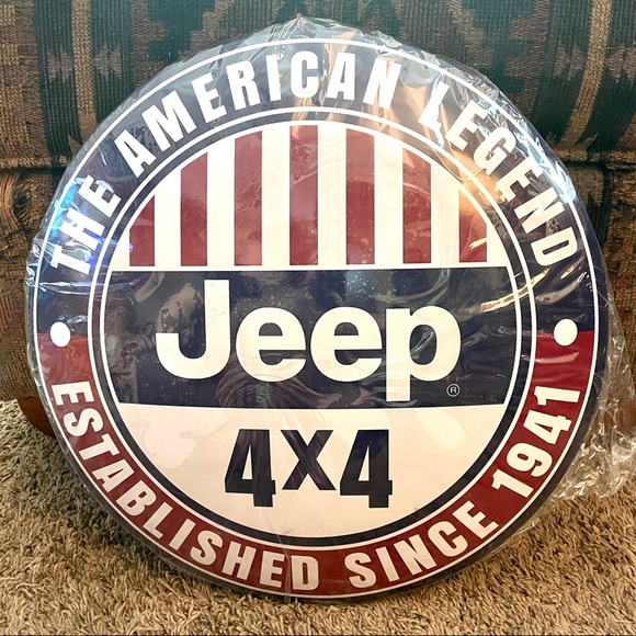 Jeep | Wall Decor | New The American Legend Jeep 4x4 Dome Metal Sign ...